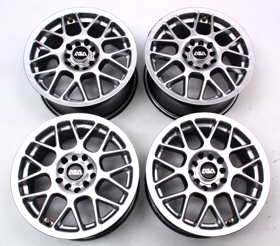 Set Of Wheels Rims Alloy ASA Mesh 5x100 15 VW Jetta Golf GTI Mk4 Audi TT