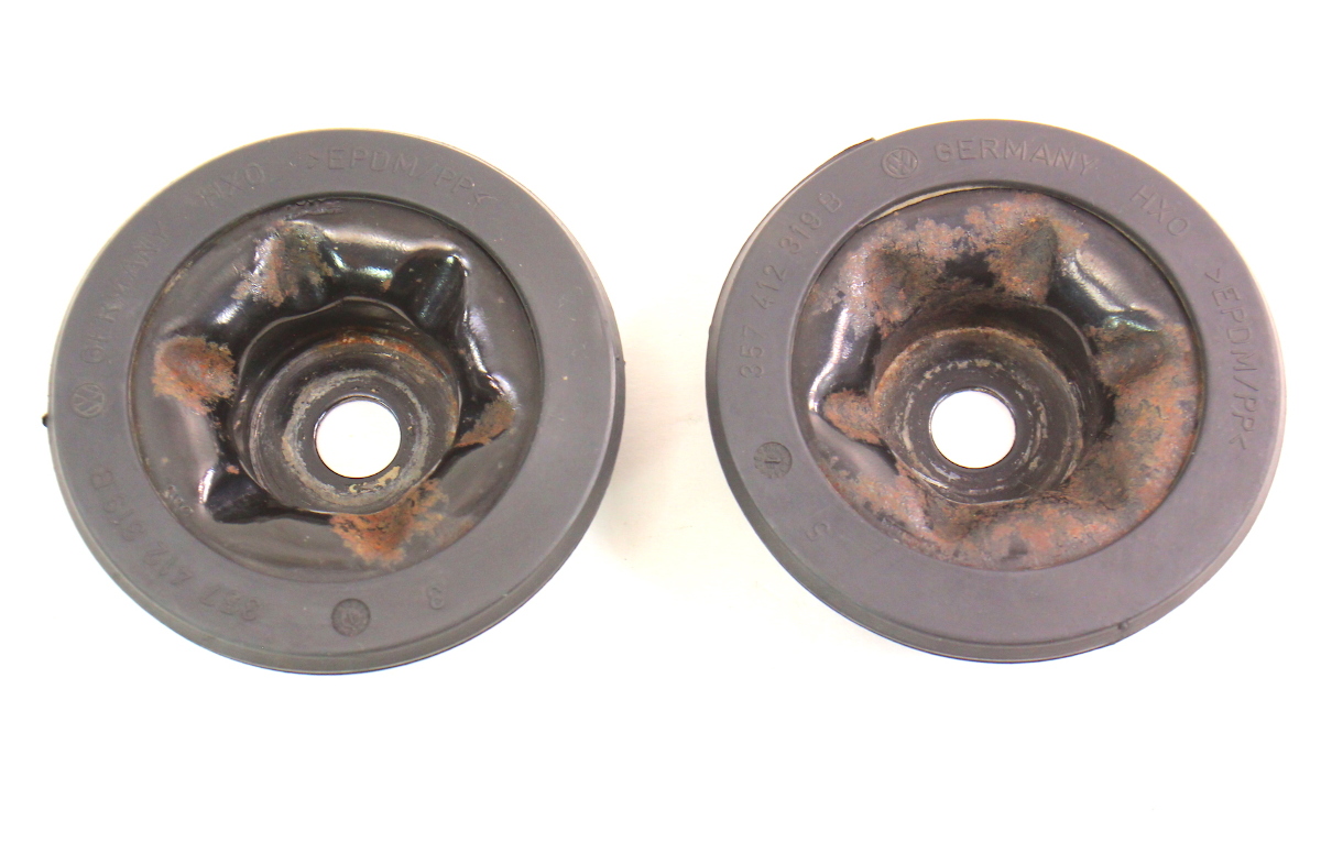 Pair Front Strut Cap Cup Top Mount Vw Jetta Golf Gti Cabrio Mk3 ~ 357