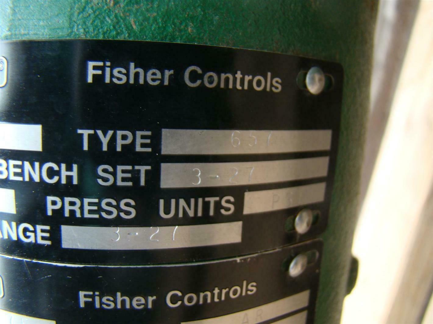 Fisher Controls 2" Control Valve Type 657 with Positioner 3582G | eBay