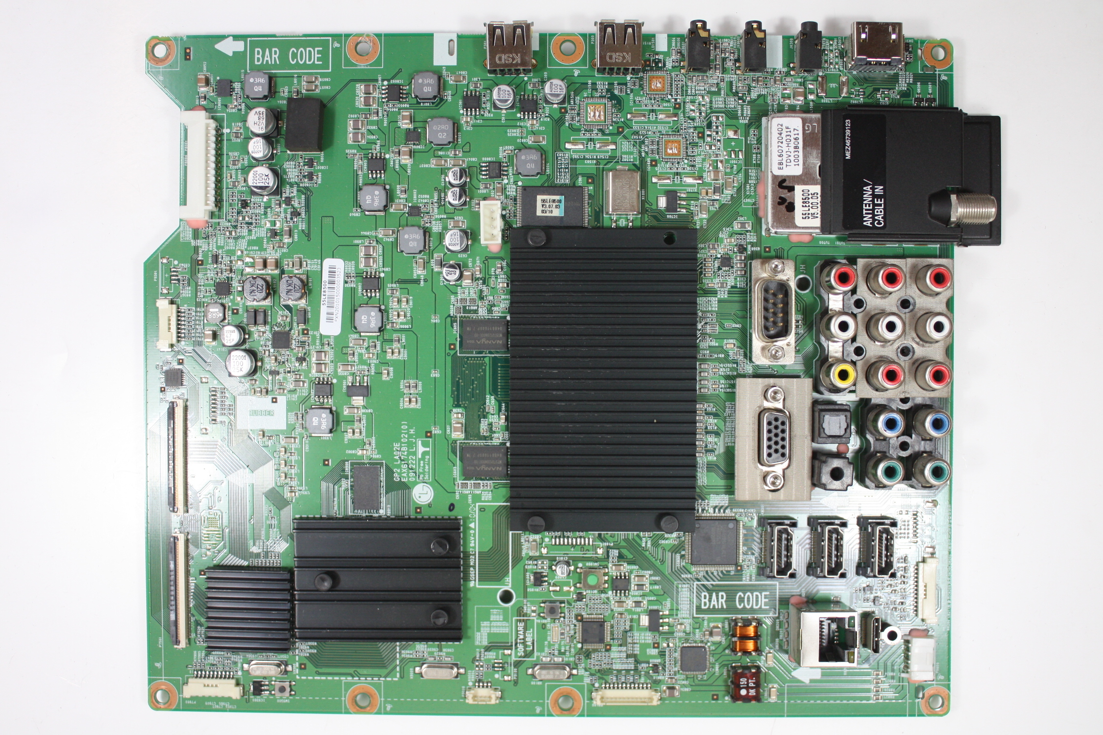 LG 55" 55LE8500-UA AUSWLNR EAX61748102(0)-55LE8500 Main Video Board ...