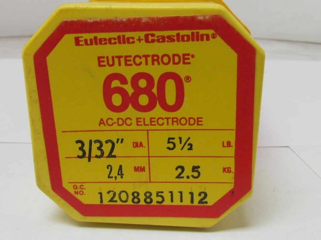 Eutectic Castolin Eutectrode 680 AC-DC Electrode 3/32"dia 5-1/2 lb Welding Rod | eBay