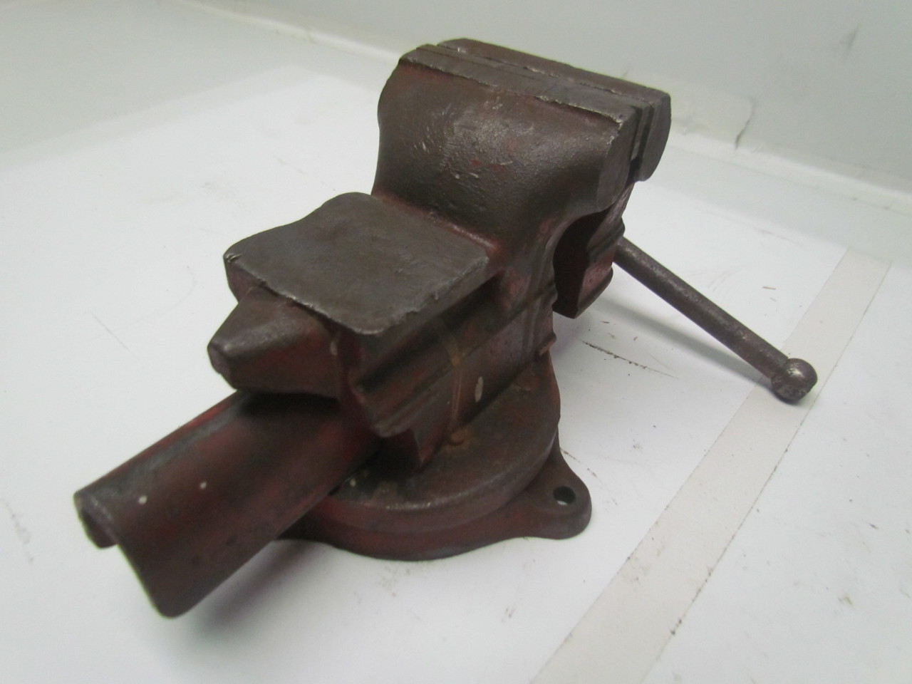 Vintage Bench Vise 3-1/2 Jaws Opens to 3-1/4 Man Cave Steam Punk Retro USA | eBay