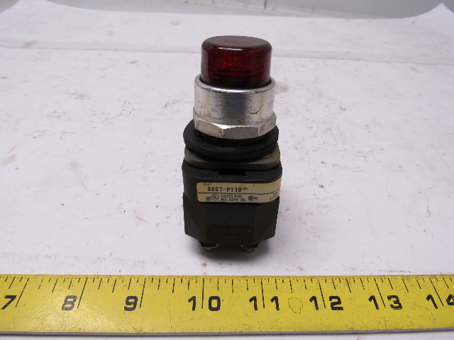 Allen Bradley 800T-PT16 series T RED Push Button Pilot Light 120v Lot of 5 | Bullseye Industrial ...