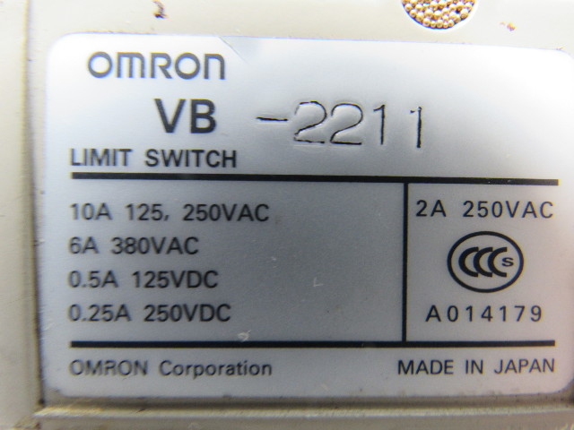 Omron VB-2211 Limit Switch 10A | Bullseye Industrial Sales