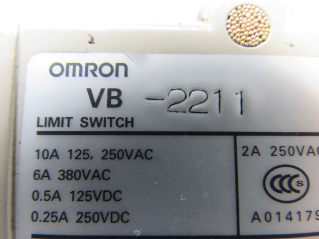 Omron VB-2211 Limit Switch 10A | Bullseye Industrial Sales