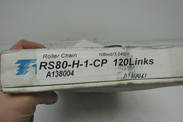 Tsubaki RS80-H-1-CP Standard Roller Chain 10' 120 links | Bullseye Industrial Sales