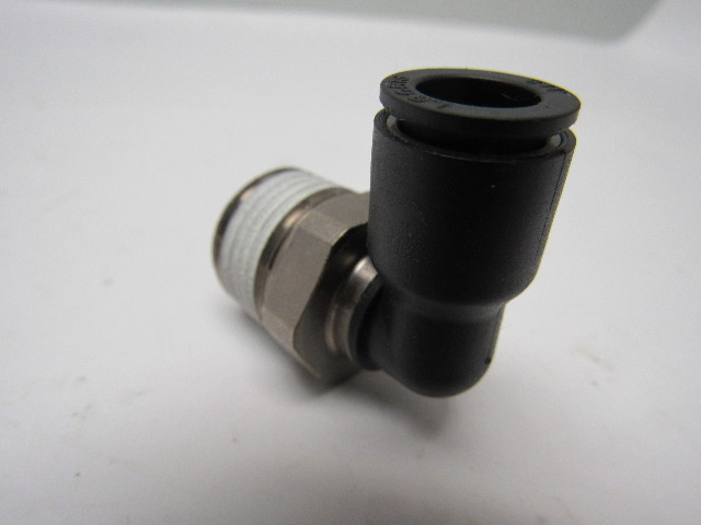 Legris 3/8" OD, 1/2 NPT Thread, Nylon, Push to Connect Male 90° Elbow Lot of 8 | Bullseye ...