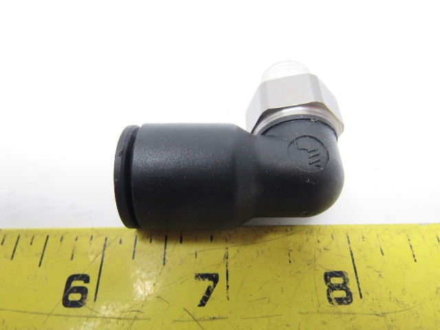 Legris 1/2" OD, 1/4 NPT Thread, Nylon, Push to Connect Male 90° Elbow Lot of 15 | Bullseye ...