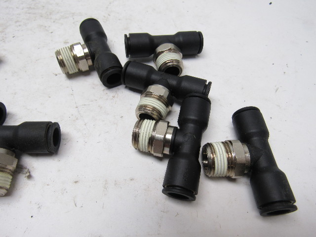 Legris 3/8" OD 3/8 NPT Nylon Push to Connect Male Branch Tee Lot of 11 | Bullseye Industrial Sales