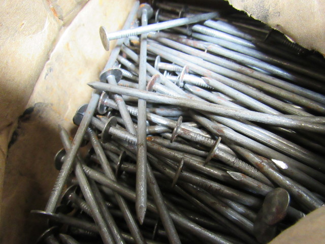 Tree Island 1A464 6" 9 Gauge Bright Foundry Nails 25LB Box | Bullseye Industrial Sales