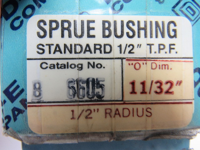 DME B 6605 Sprue Bushing Standard 1/2" T.P.F. | Bullseye Industrial Sales