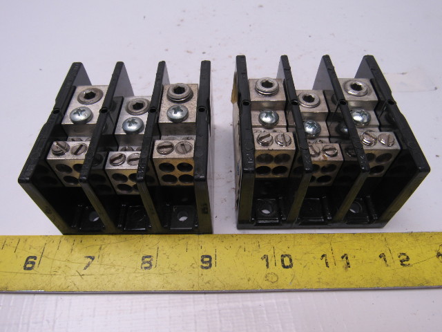 Marathon 1423570 Distribution Terminal Block 2/0-8 AWG 175A 600V Lot Of 2 | Bullseye Industrial ...