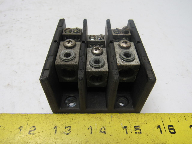 Marathon Electric 1423570 Power Terminal Block 3 Pole 175 A 600 V Lot of 2 | Bullseye Industrial ...