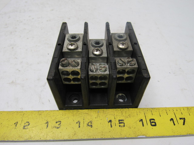 Marathon Electric 1423570 Power Terminal Block 3 Pole 175 A 600 V Lot of 2 | Bullseye Industrial ...