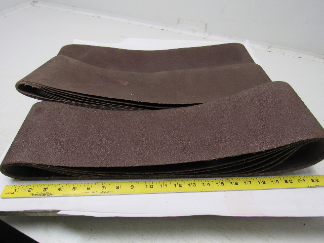 Tru-Maxx 6" W x 48" L 40/60/80 Grit Aluminum Oxide Abrasive Belts Lot of 17 | Bullseye ...
