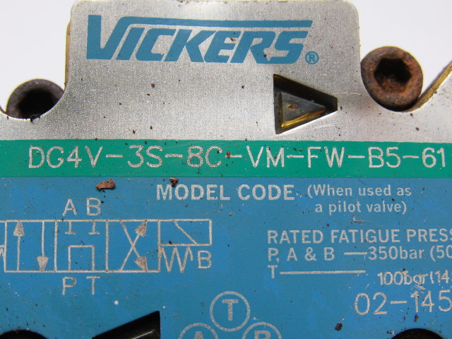 Vickers DG4V-3S-8C-VM-FW-B5-61 Directional Solenoid Control Valve | Bullseye Industrial Sales