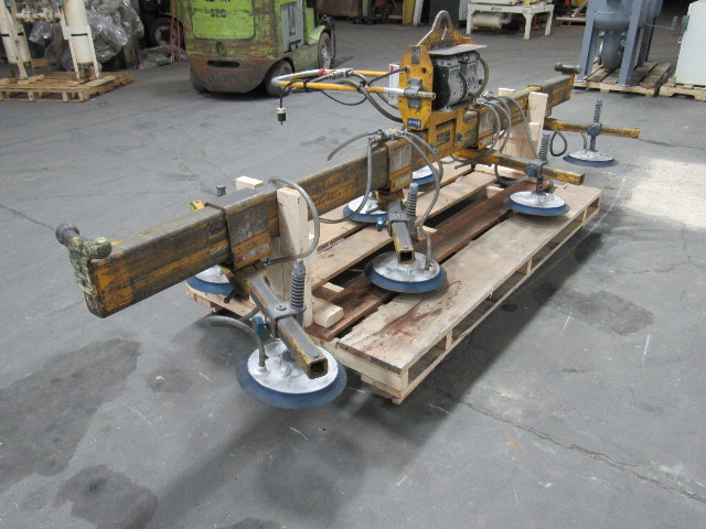 Anver VPF-57-AC Vacuum Generator 120V W/4000Lb Capacity 8 Cup lifting Beam | Bullseye Industrial ...