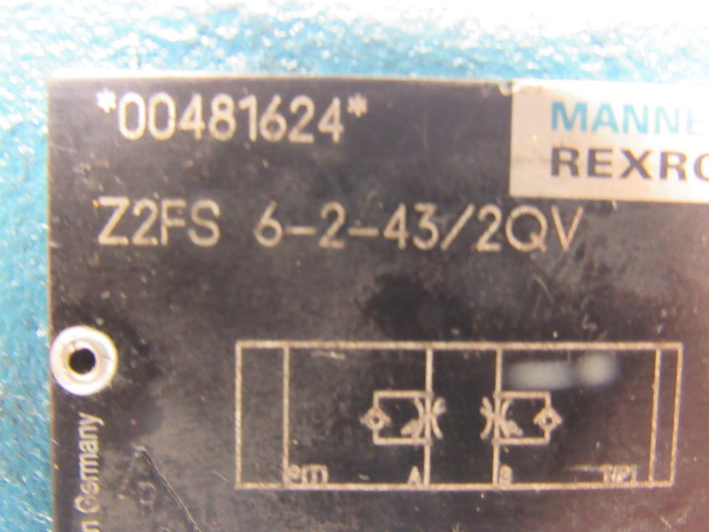 Rexroth 00481624 Z2FS 6-2-43/2QV Hydraulic Flow Control Valve | Bullseye Industrial Sales
