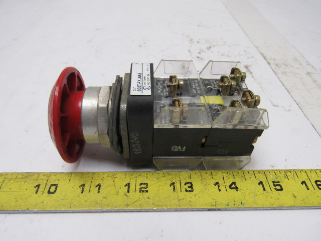 Allen Bradley 800T-FXJ6A5 Ser.T Push/Pull E-Stop 2 Position Mushroom Head 30mm | Bullseye ...