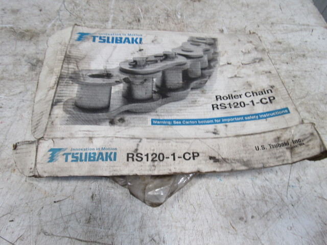 Tsubaki RS120-1-CP 120 Single Strand Riveted Roller Chain 10' | Bullseye Industrial Sales