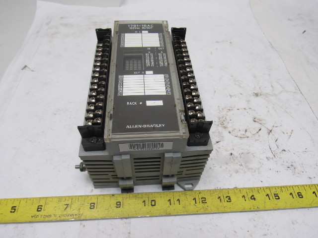 A-B Allen Bradley 1791-16AC 16 Input/16 Output AC Block I/O Module | Bullseye Industrial Sales