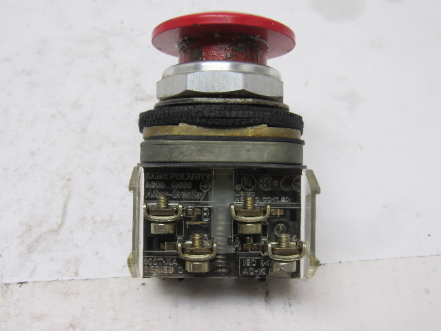 Allen Bradley 800T-D Ser T 30mm Mushroom Push Button Operator Red Lot Of 2 | Bullseye Industrial ...