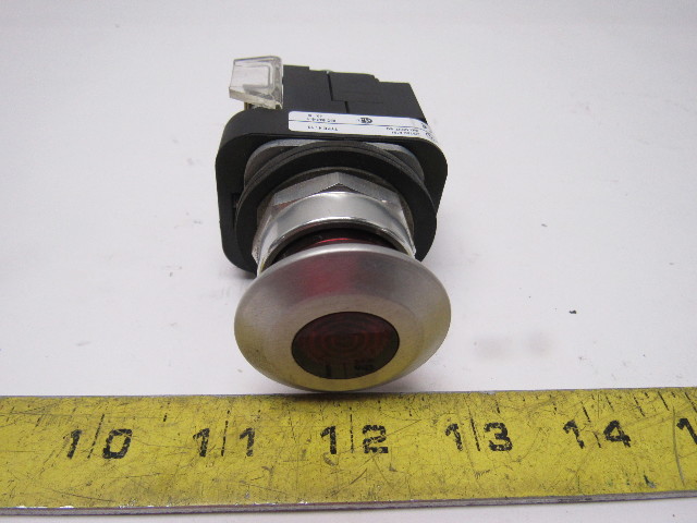 Allen Bradley 800T-FXP16R A1 Red Illuminated Push Pull Button 120V Coil | Bullseye Industrial Sales