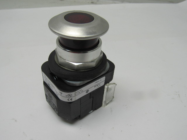 Allen Bradley 800T-FXP16R A1 Red Illuminated Push Pull Button 120V Coil | Bullseye Industrial Sales