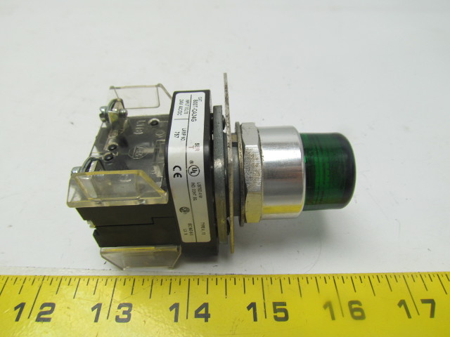 Allen Bradley 800T-QA24G 30mm Momentary contact Push button Illum | Bullseye Industrial Sales