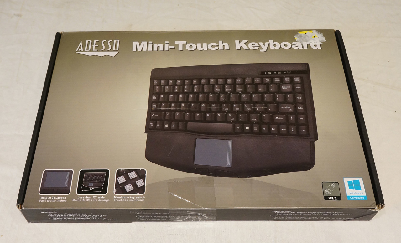 Adesso Mini Touch Keyboard Ack 540pb Black Used 783750001618 Ebay