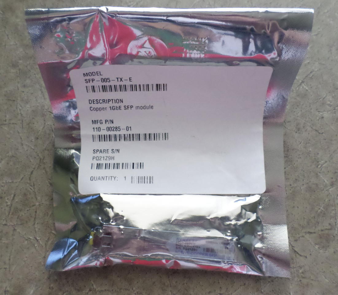 FINISAR COPPER 1GBE SFP MODULE SFP-005-TX-E 110-00285-01 NEW! | MDG Sales, LLC