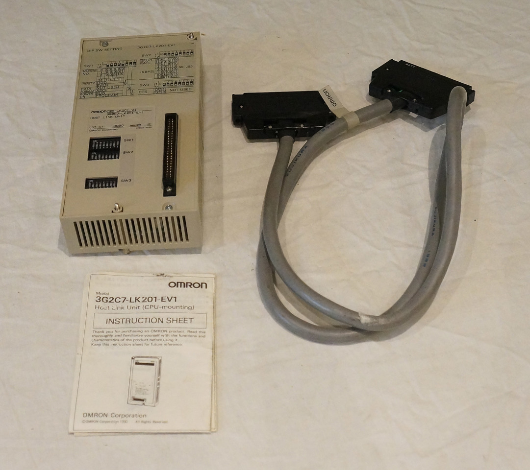 OMRON C20-LK201-V1 3G2C7-LK201-EV1 HOST LINK UNIT W/ CABLE C20-CN122