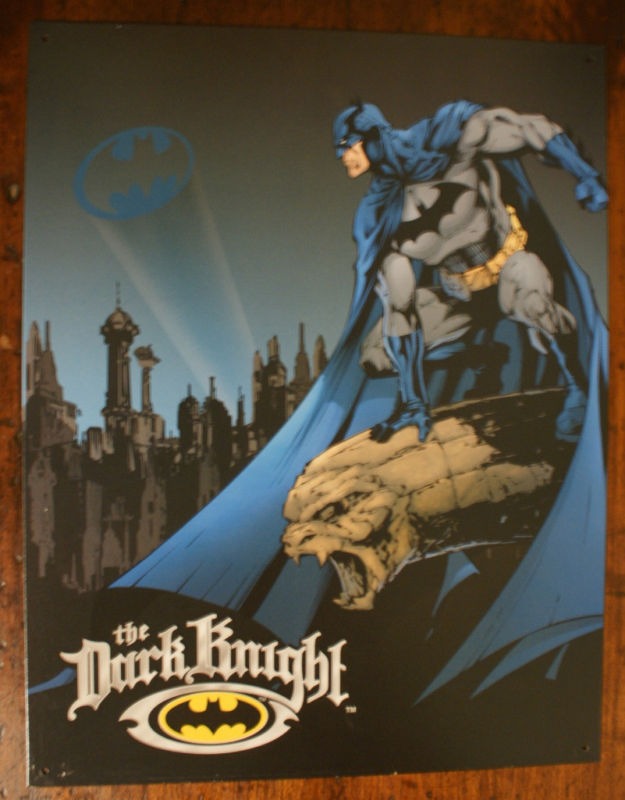 Batman The Dark Knight Dc Tin Metal Sign Poster Comic Utility Belt Bat Signal D52 The Wild Robot