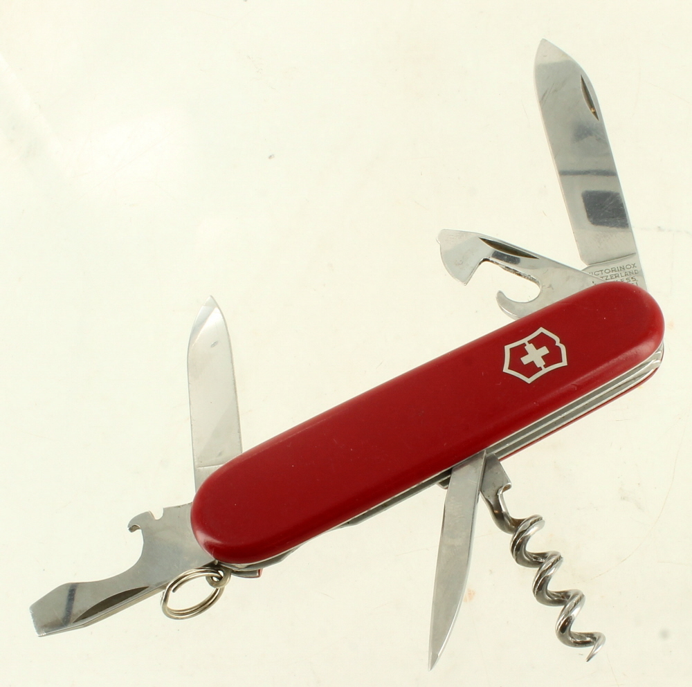 Vintage Victorinox 6 Function Pocket Knife w/Bail Attachment Officier ...