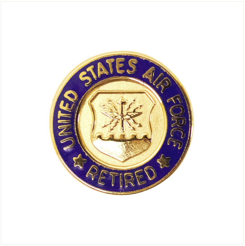 Vanguard LAPEL PIN: AIR FORCE RETIRED | Heroes Sports Cards Vanguard LAPEL PIN: AIR FORCE RETIRED | Heroes Sports Cards