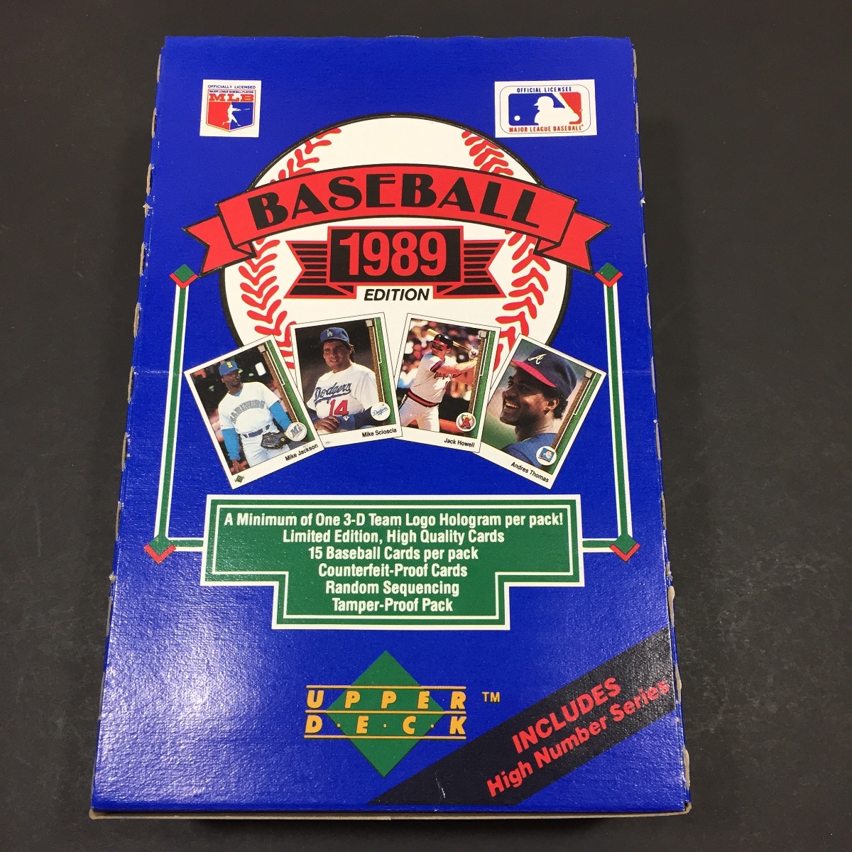 1989 Upper Deck Baseball Box Low & High No. From Sealed Case Griffey Rc 