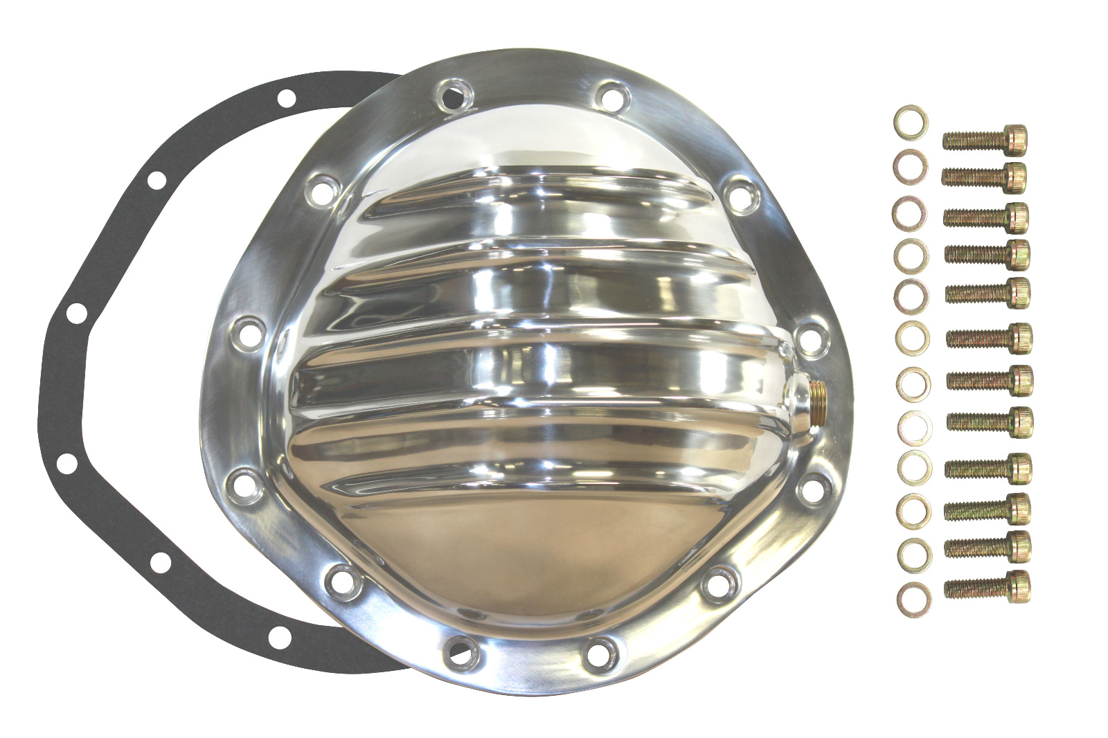 Polished Aluminum Chevy GM 12 Bolt Diff 8 75 RG Differential Cover