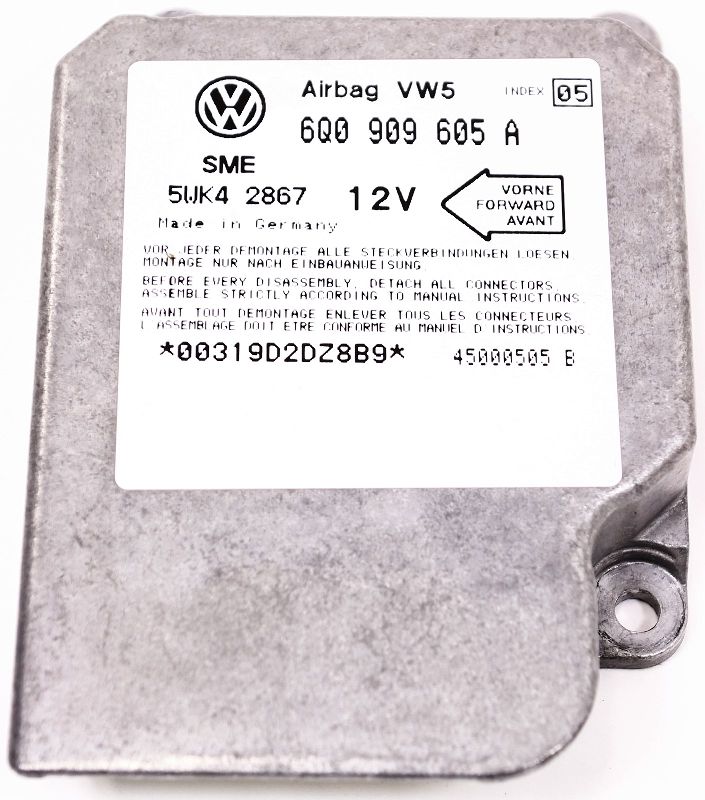 Airbag Module 2001 01 VW Beetle - Air Bag Computer - Genuine OE - 6Q0 ...