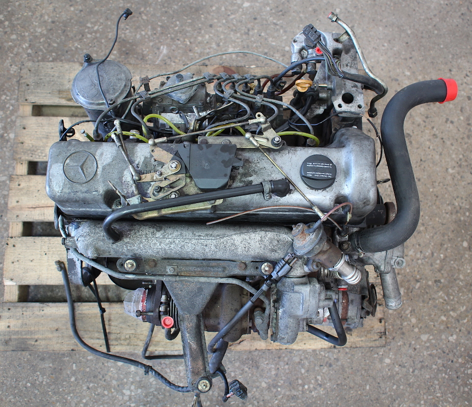 OM617 952 Mercedes Turbo Diesel Complete Engine Long Block W126 W123 ...