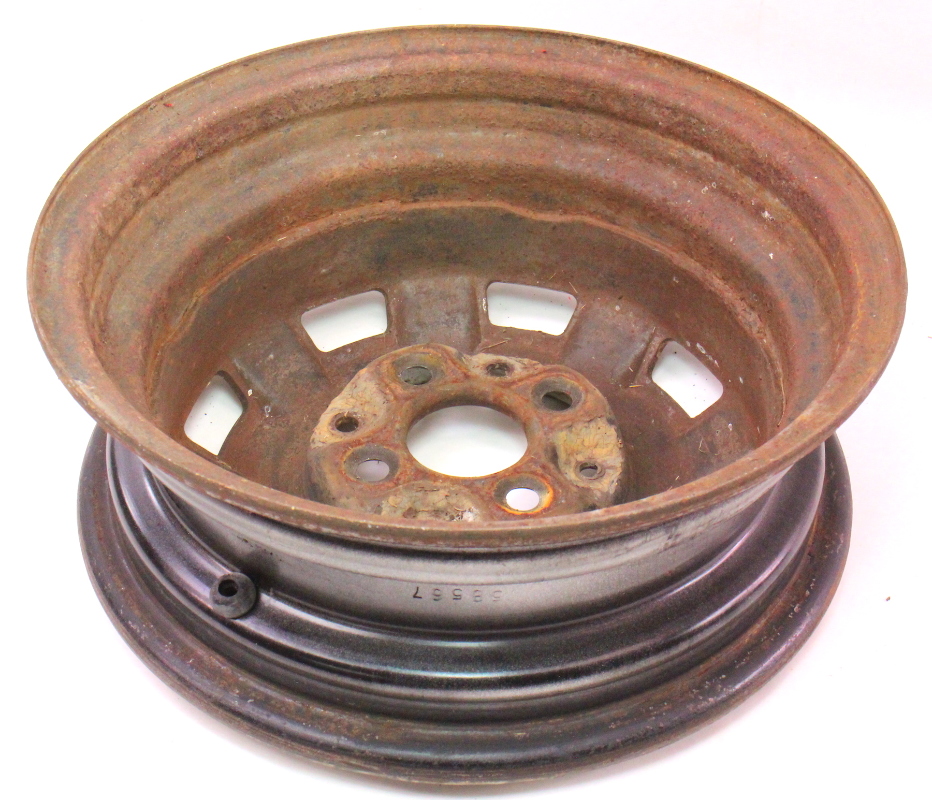 13" x 4.5" Stock Steel Wheel Rim 4x100 75-84 VW Rabbit Jetta MK1 - 175 ...
