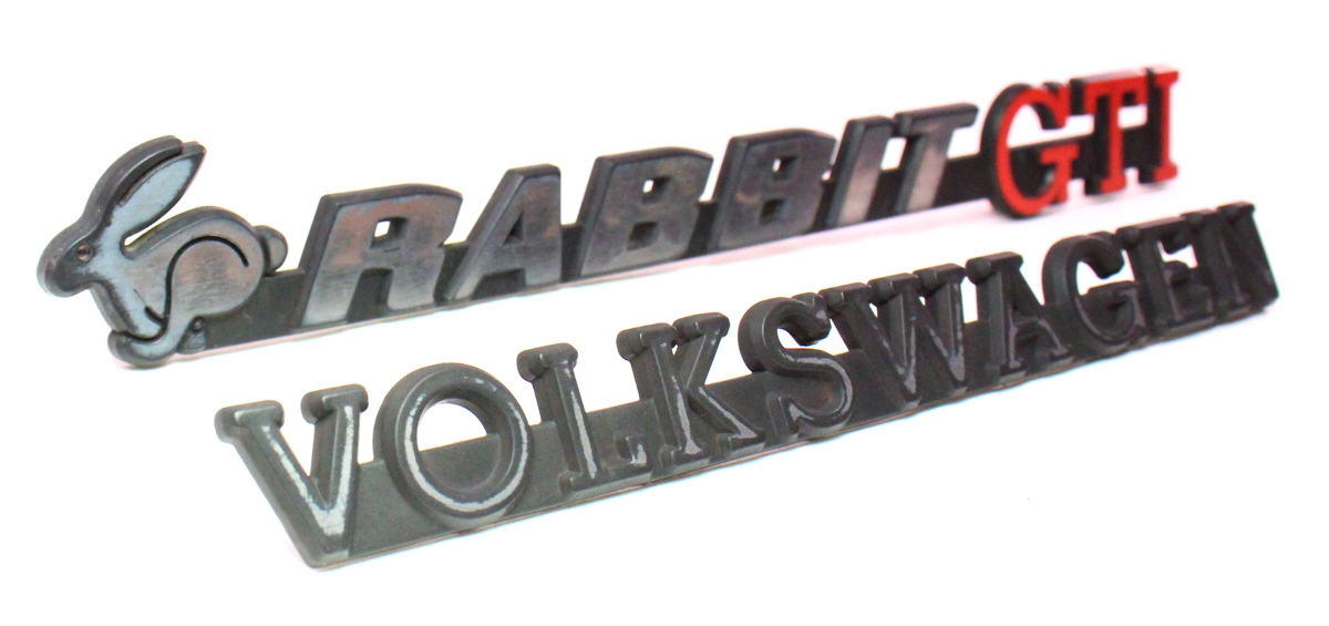 Red GTI Rear Emblem 83-84 VW Rabbit GTI MK1 Badge Genuine - 171 853 685 ...