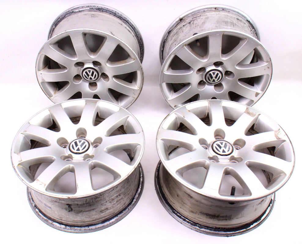 15" Wheel Set Stock Alloy Aluminum Rims 98-05 VW Passat 5x112 - 3B0 601 ...