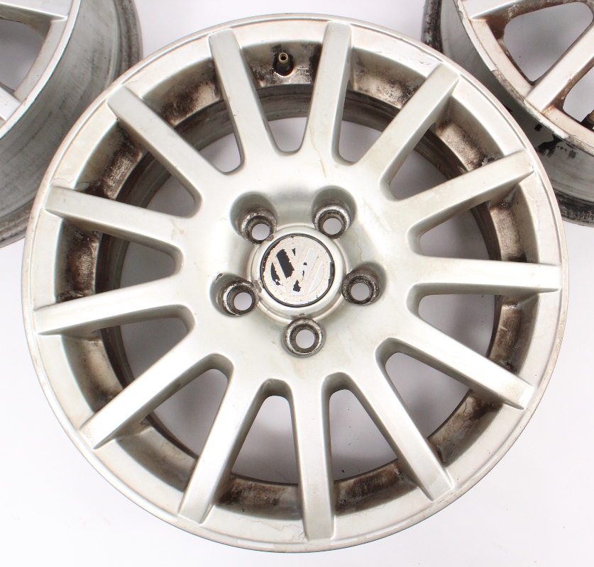 Stock 15 5x100 Alloy Wheel Rim Set 99 05 VW Jetta Golf MK4 1J0 601
