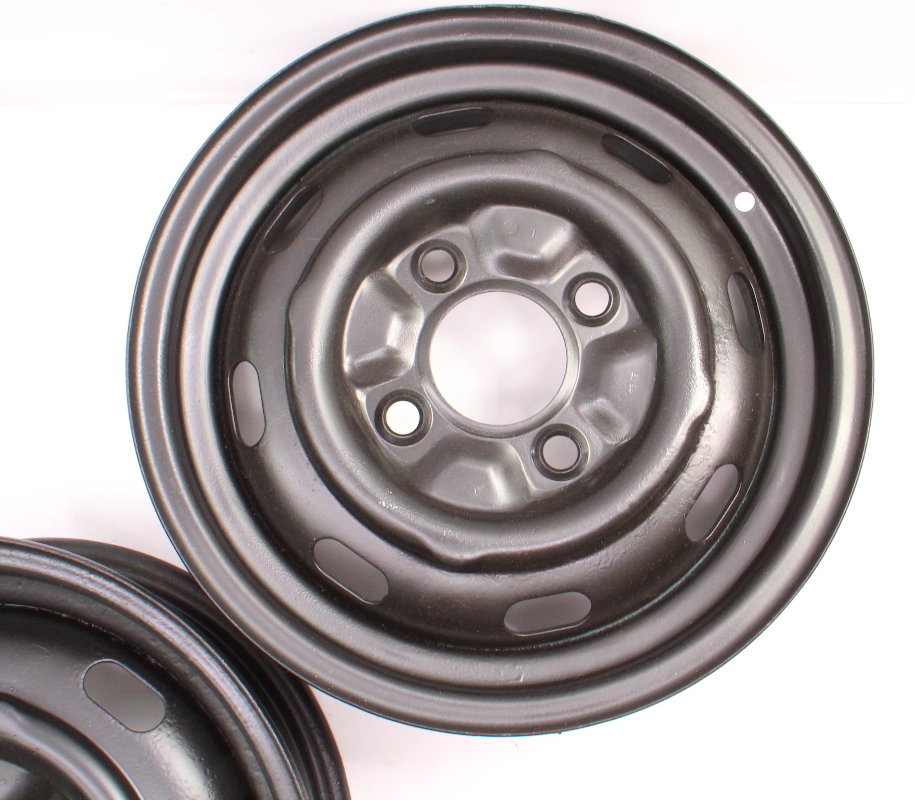 15" x 4.5 Steel Wheel Rim Set 72-73 VW Beetle Bug Aircooled ET34 ...