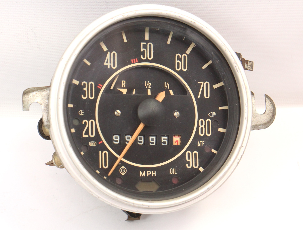 71-72 VW Beetle Bug Speedometer Gauge Cluster Vintage Aircooled ~ 113 ...