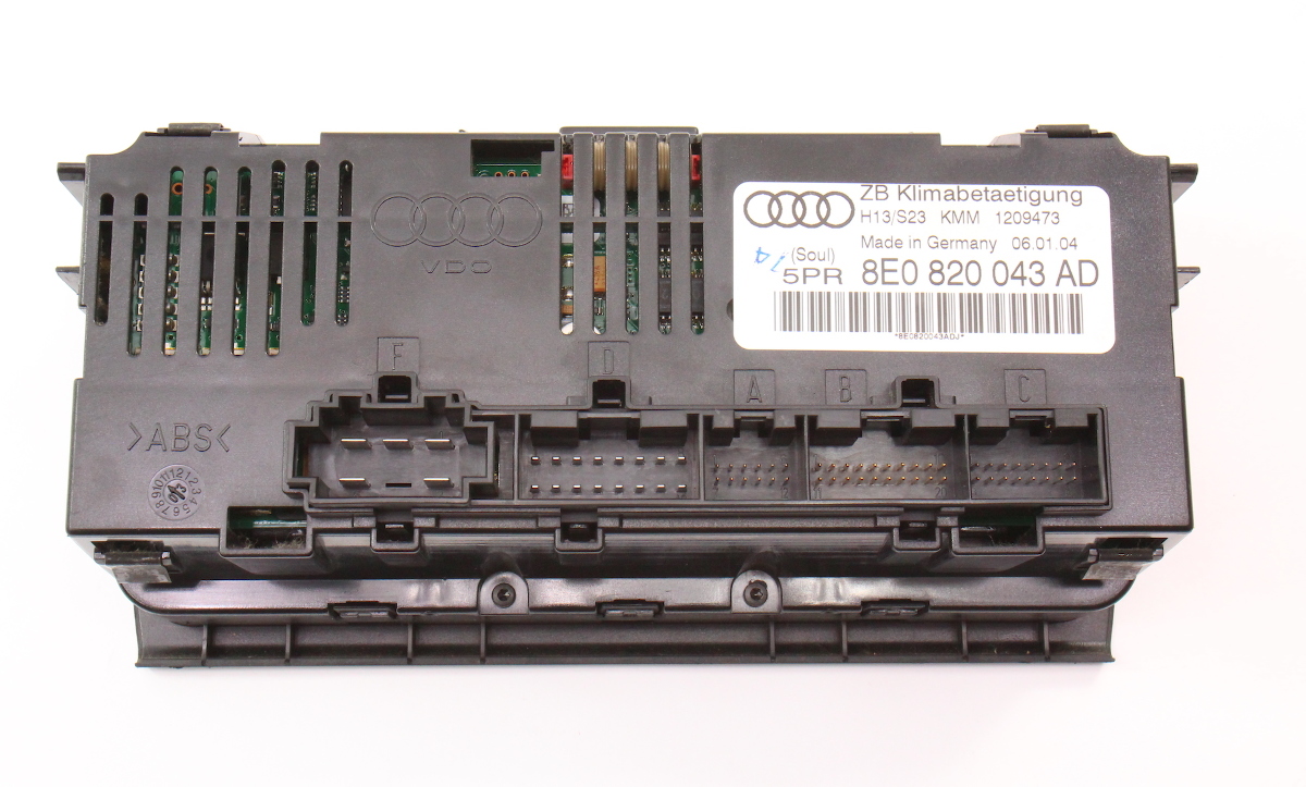 AC Heater Climate Controls 03-05 Audi A4 S4 B6 - 8E0 820 043 AD ...