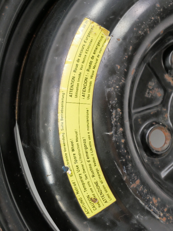 Spare Tire Wheel Donut Vw Cabriolet Jetta Golf Mk1 Mk2 Mk3 B4 191 601