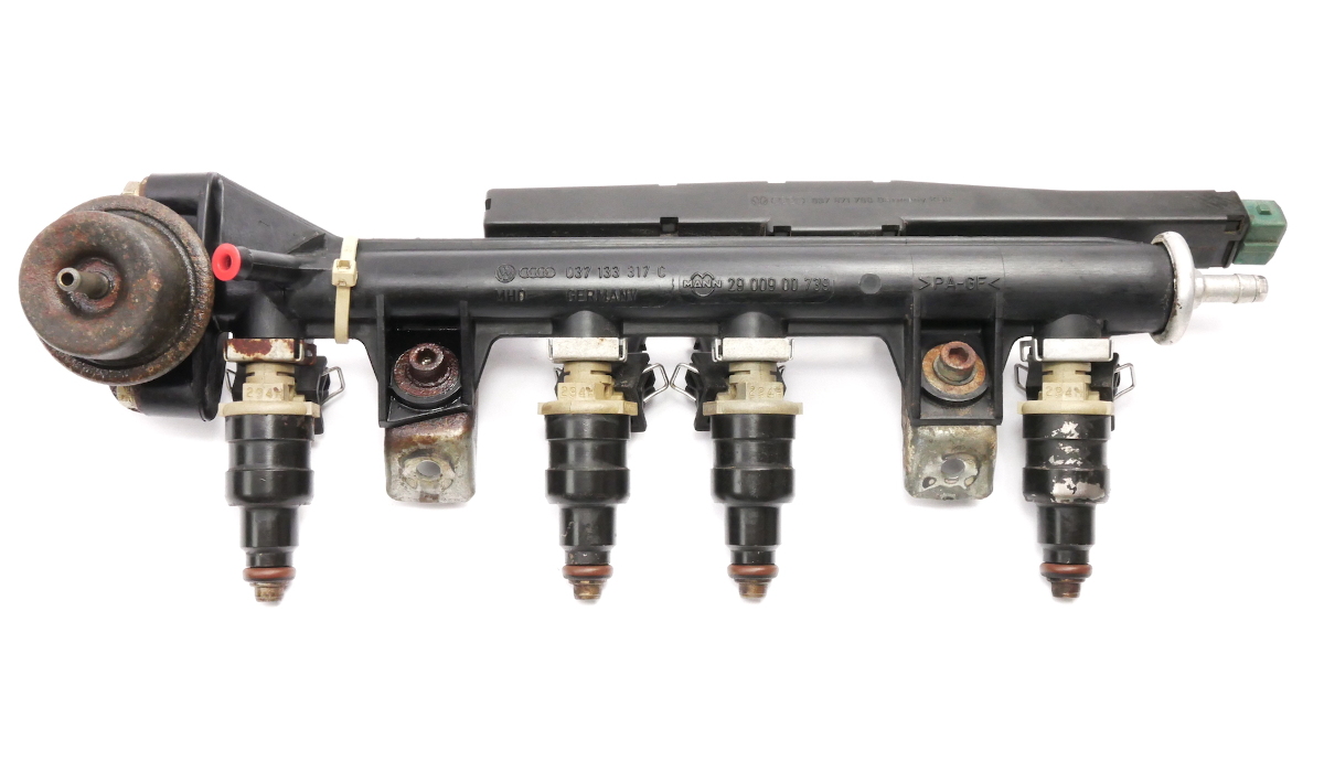 Fuel Rail Injectors 89-92 VW Jetta Golf GTI MK2 Cabriolet Genuine 037 133 317 C | CarParts4Sale ...