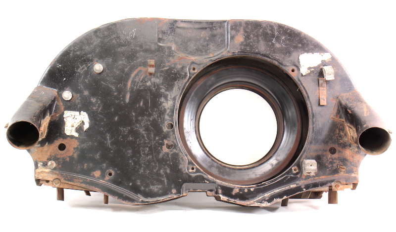 Vw Bug Engine Tin EMPI Single Port Cylinder Shrouds - Gloss Black Steel ...