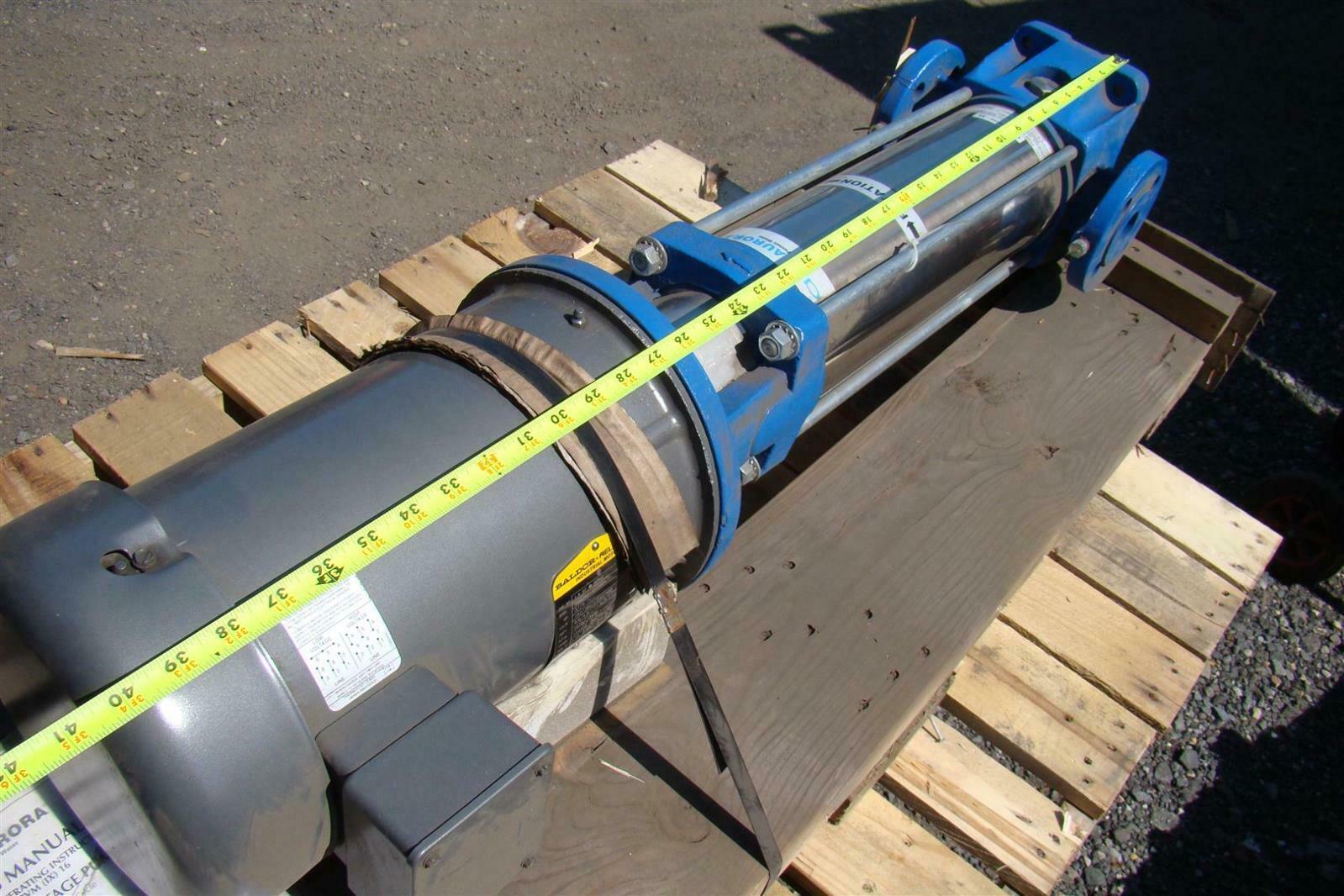 Aurora PVM Vertical Multistage Stainless Pump 1-1/4" 360pSI 250F ...